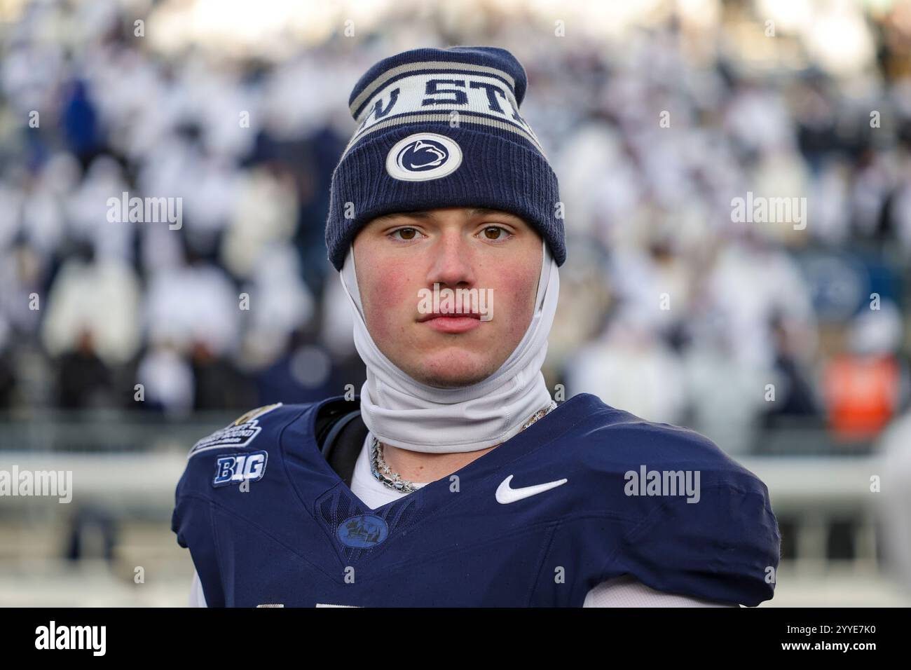State College, Pennsylvania, USA. 21st Dec, 2024. Penn State Nittany Lions quarterback DREW ...