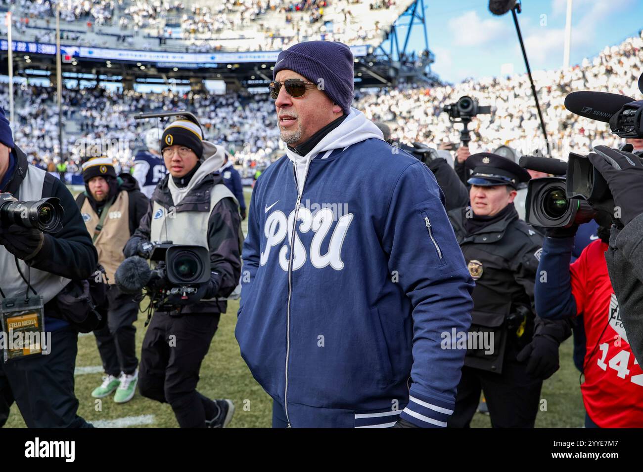 State College, Pennsylvania, USA. 21st Dec, 2024. Penn State Nittany Lions head coach JAMES ...