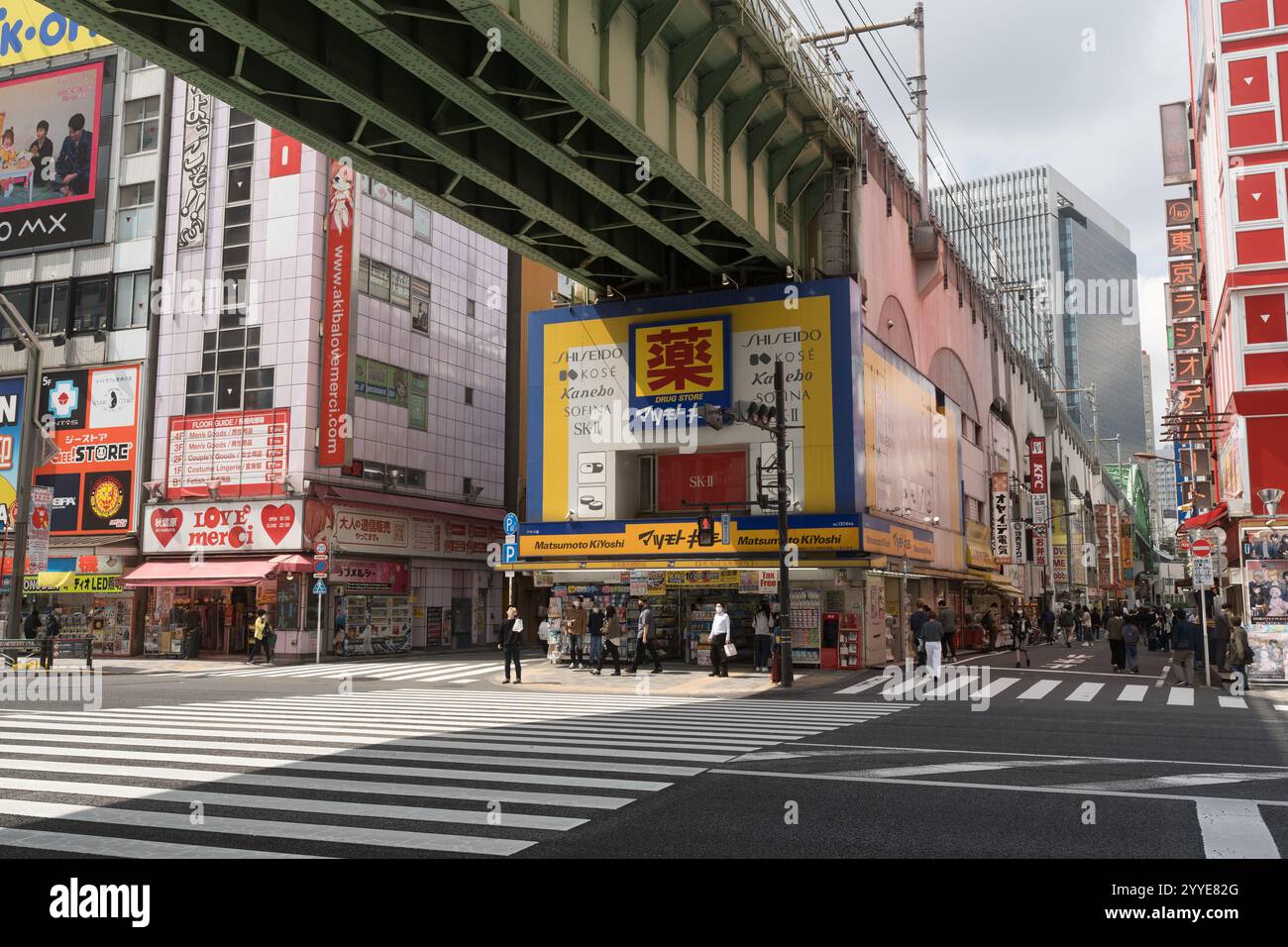 Tokyo, Japan - March 30, 2023: Busy street in Akihabara, Tokyo with ...