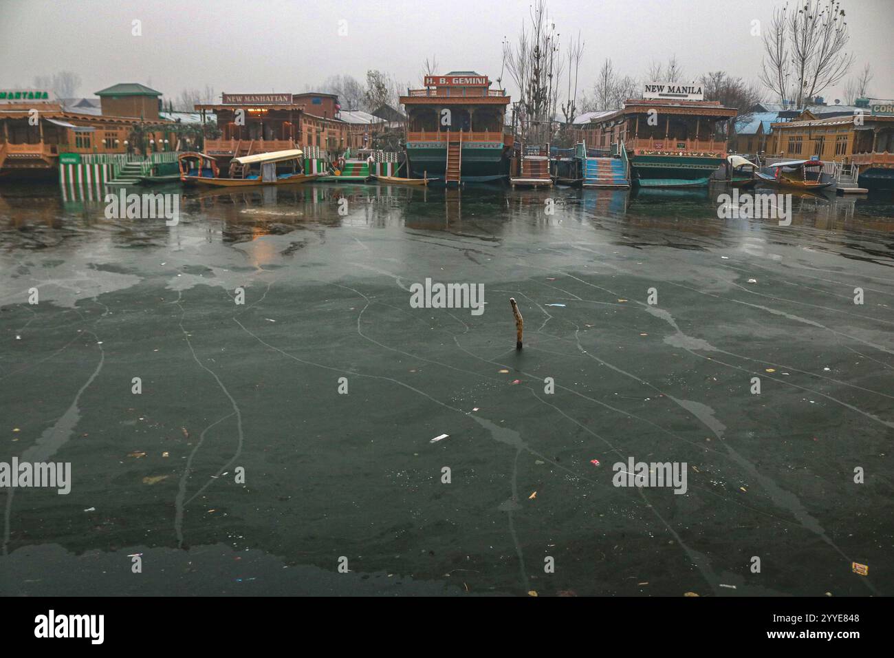 Srinagar, India. 21st Dec, 2024. SRINAGAR, INDIA - DECEMBER 21: A view ...