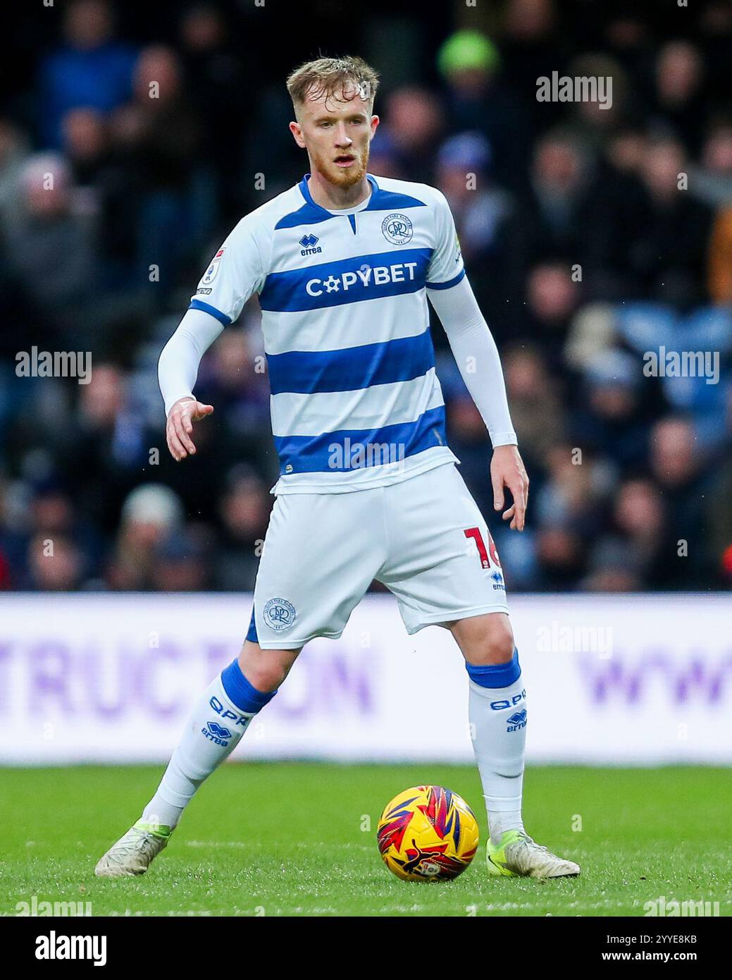 Liam Morrison of Queens Park Rangers runs with the ball during the Sky ...