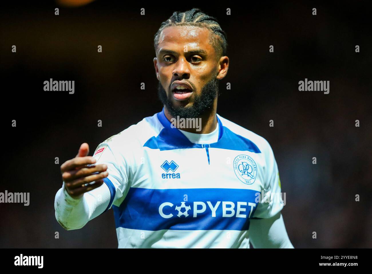 Kenneth Paal of Queens Park Rangers reacts during the Sky Bet ...