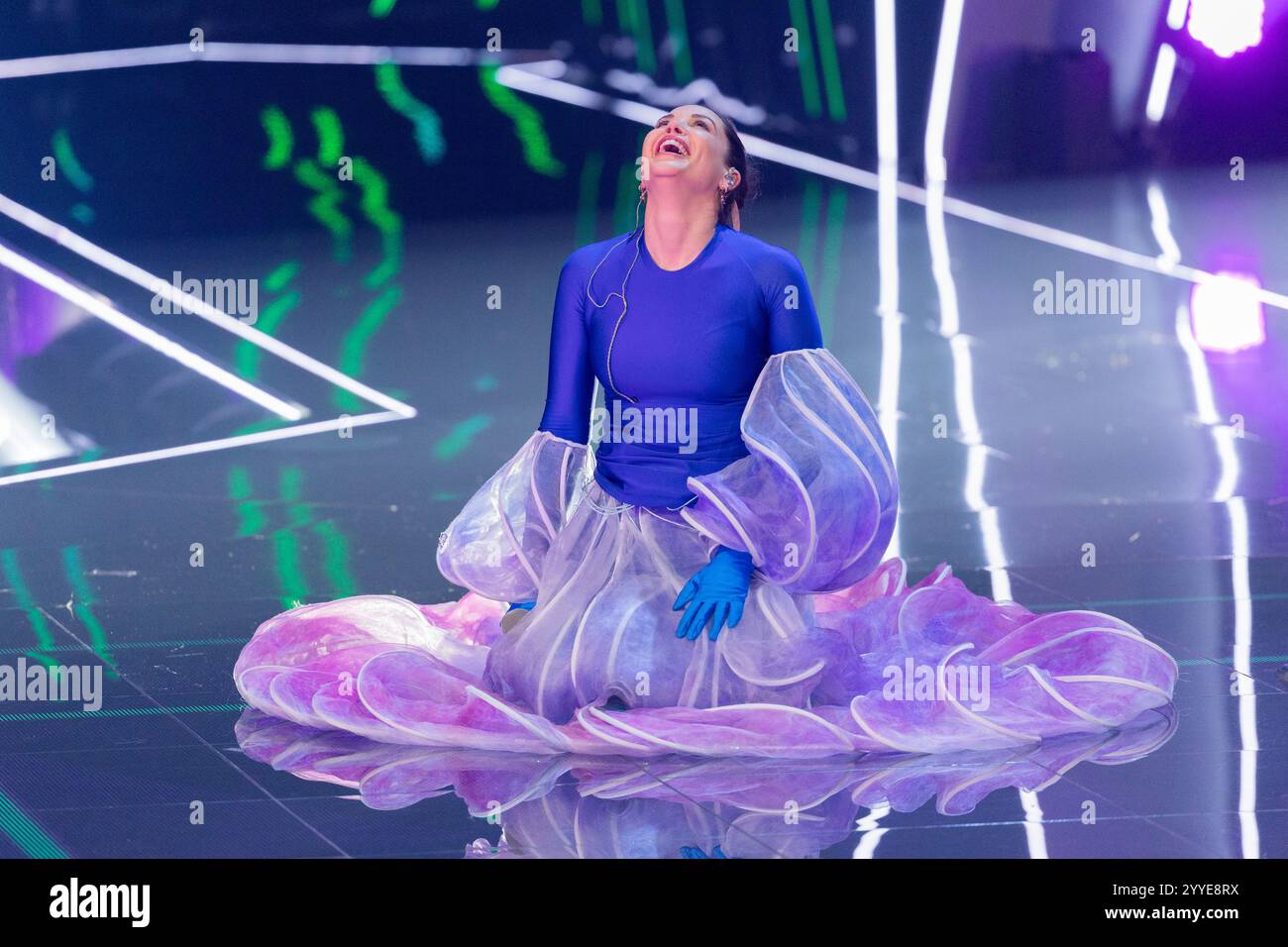 Cologne, Germany. 21st Dec, 2024. Singer Mandy Capristo appears on ...