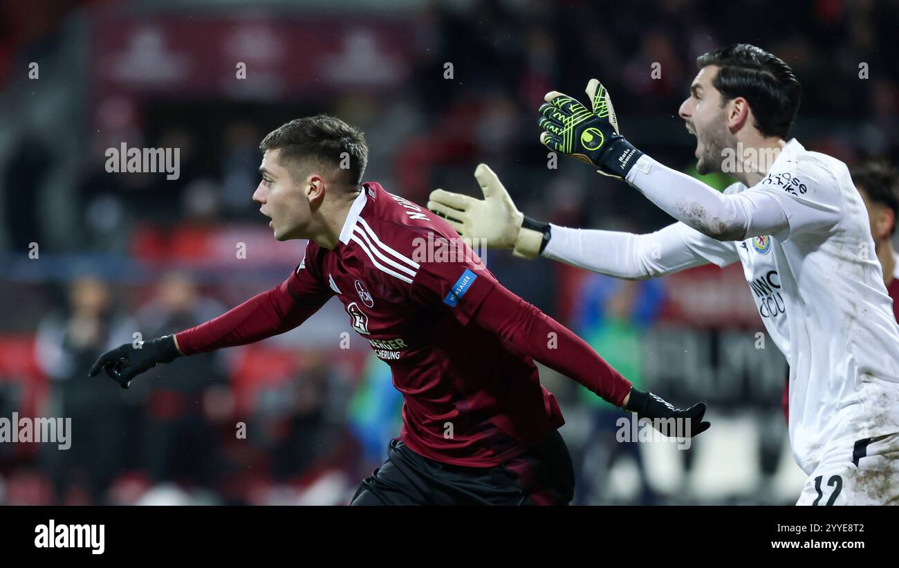 21 December 2024, Bavaria, Nuremberg: Soccer: Bundesliga 2, 1. FC Nürnberg - Eintracht ...