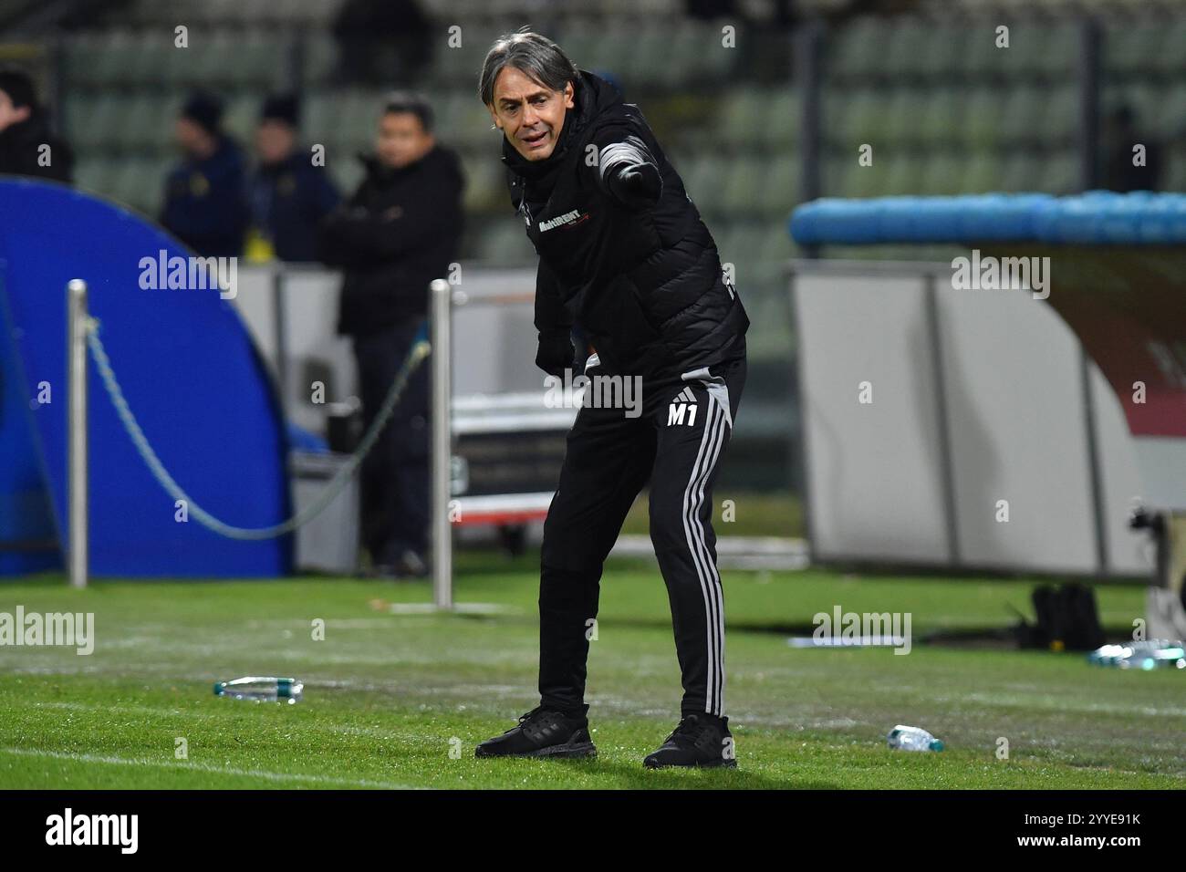 Modena, Italy. 21st Dec, 2024. Head coach of Pisa Filippo Inzaghi ...