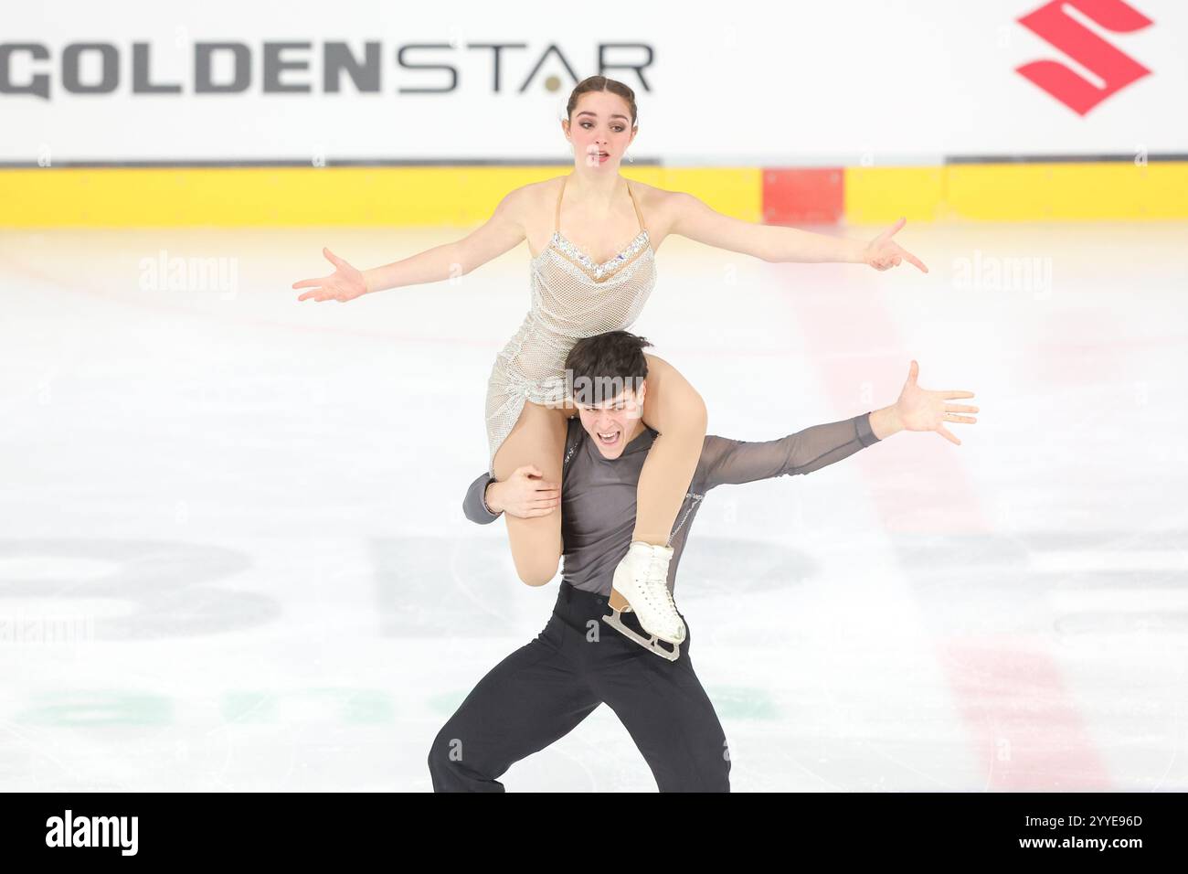Varese, Italy. 21 december, 2024. Giulia Isabella PAOLINO / Andrea TUBA at the ICE SKATING ...