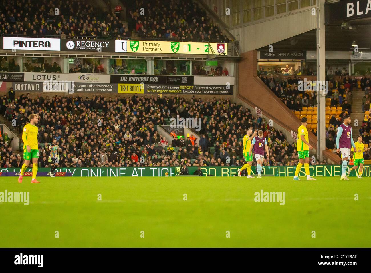 A general view of Norwich City Football Club stadium during the Sky Bet ...