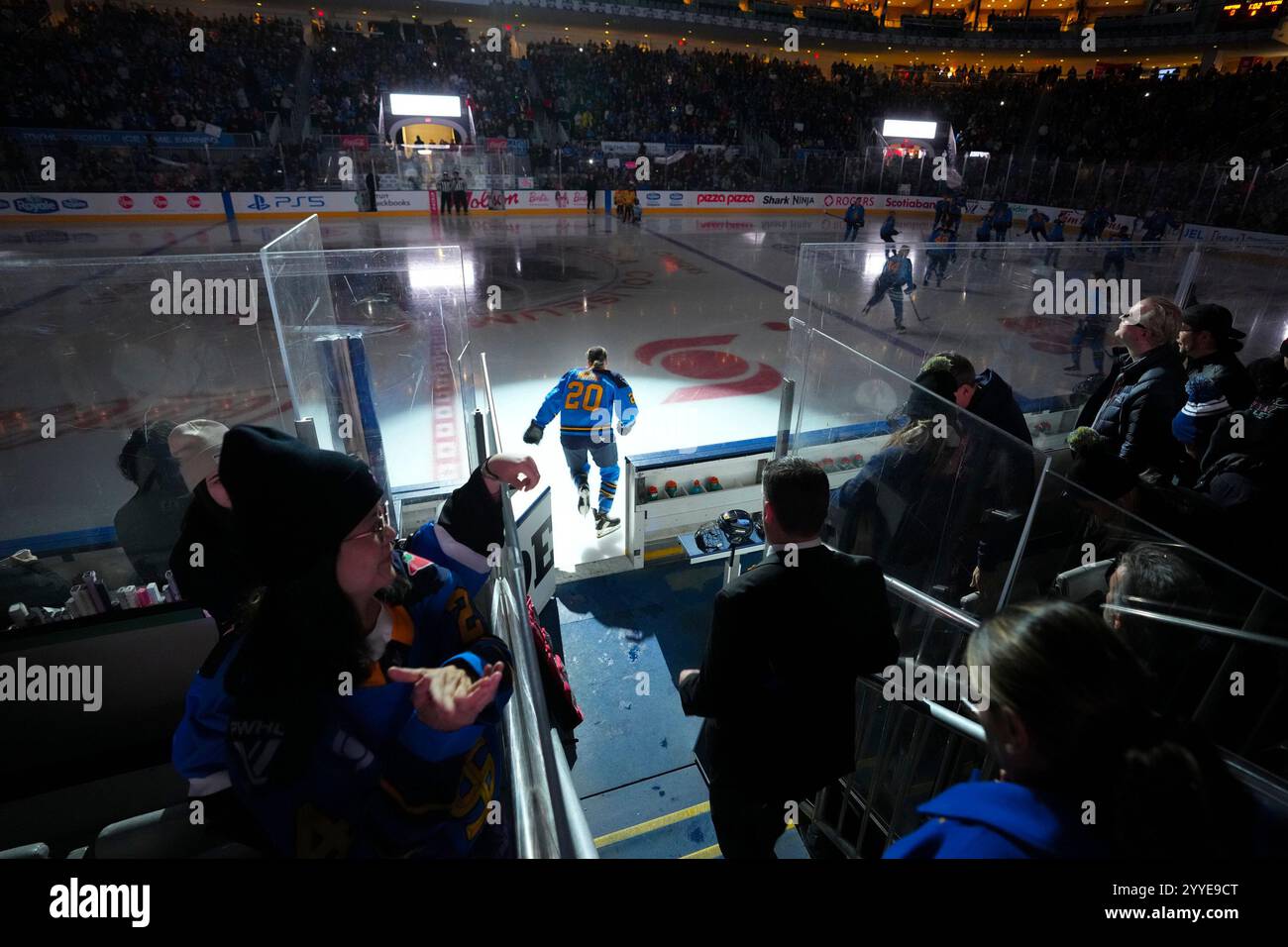 Toronto Sceptres' Sarah Nurse (20) steps onto the ice before PWHL ...