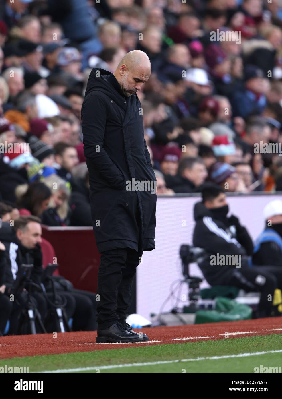 Birmingham, UK. 21st Dec, 2024. Pep Guardiola (Man City manager) at the ...