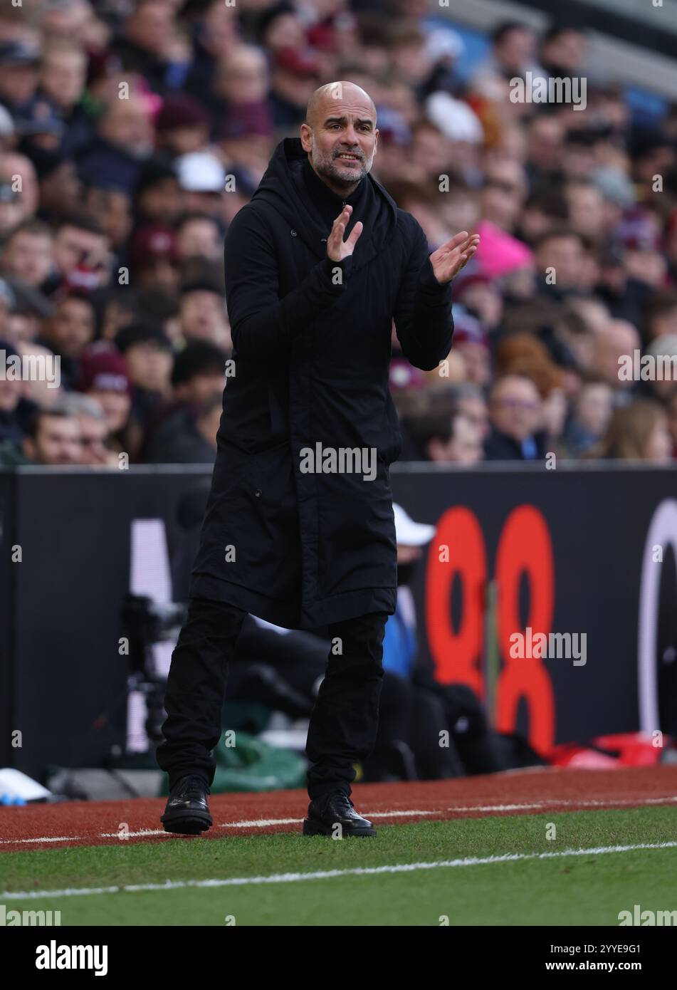 Birmingham, UK. 21st Dec, 2024. Pep Guardiola (Man City manager) at the ...