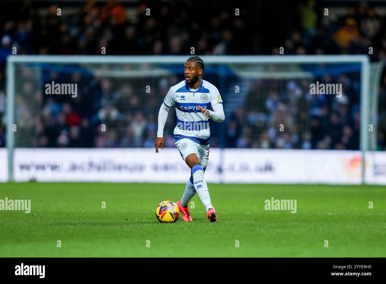 London, UK. 13th Nov, 2023. Kenneth Paal of Queens Park Rangers runs ...
