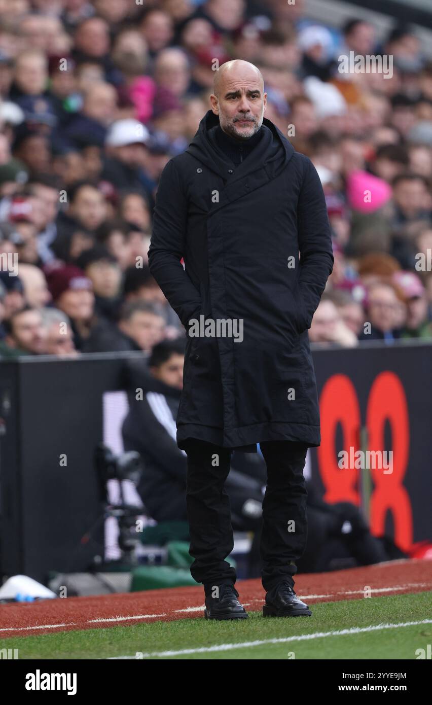 Birmingham, UK. 21st Dec, 2024. Pep Guardiola (Man City manager) at the ...