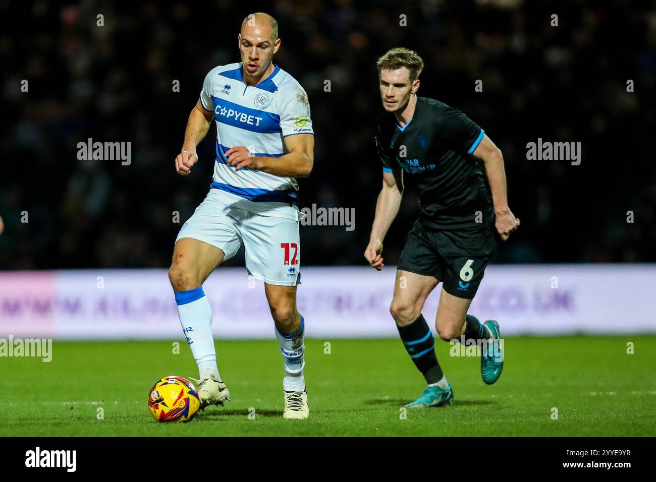 London, UK. 13th Nov, 2023. Michael Frey of Queens Park Rangers breaks ...