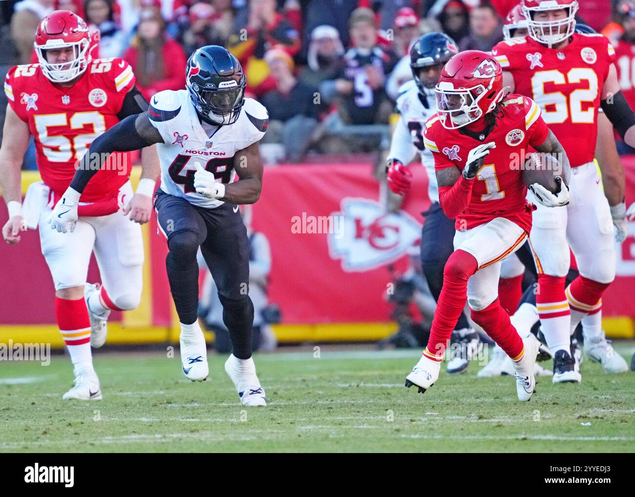 Kansas City, United States. 21st Dec, 2024. Kansas City Chiefs wide ...