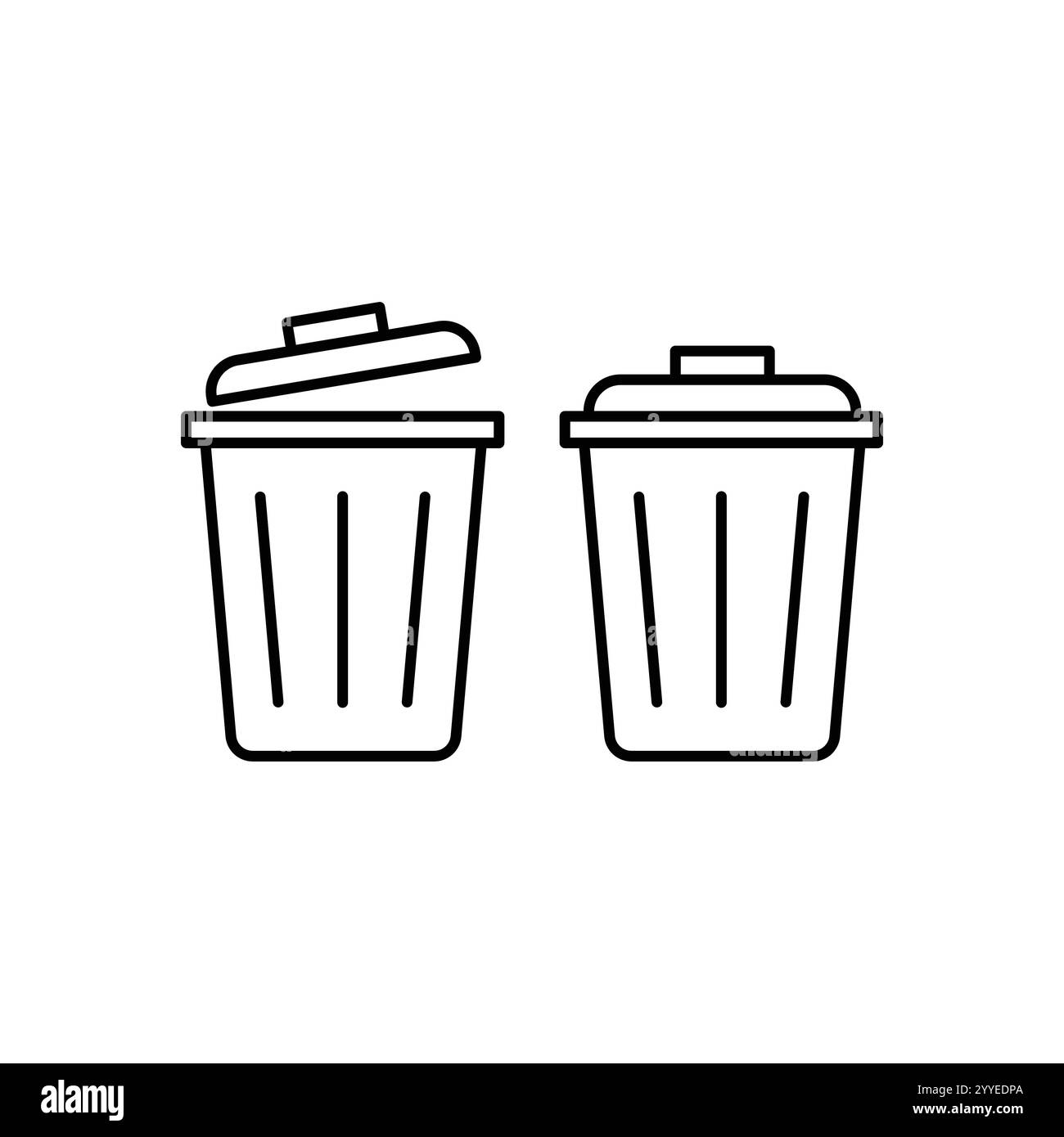 Trash icon vector for web and mobile app. trash can icon. delete sign ...