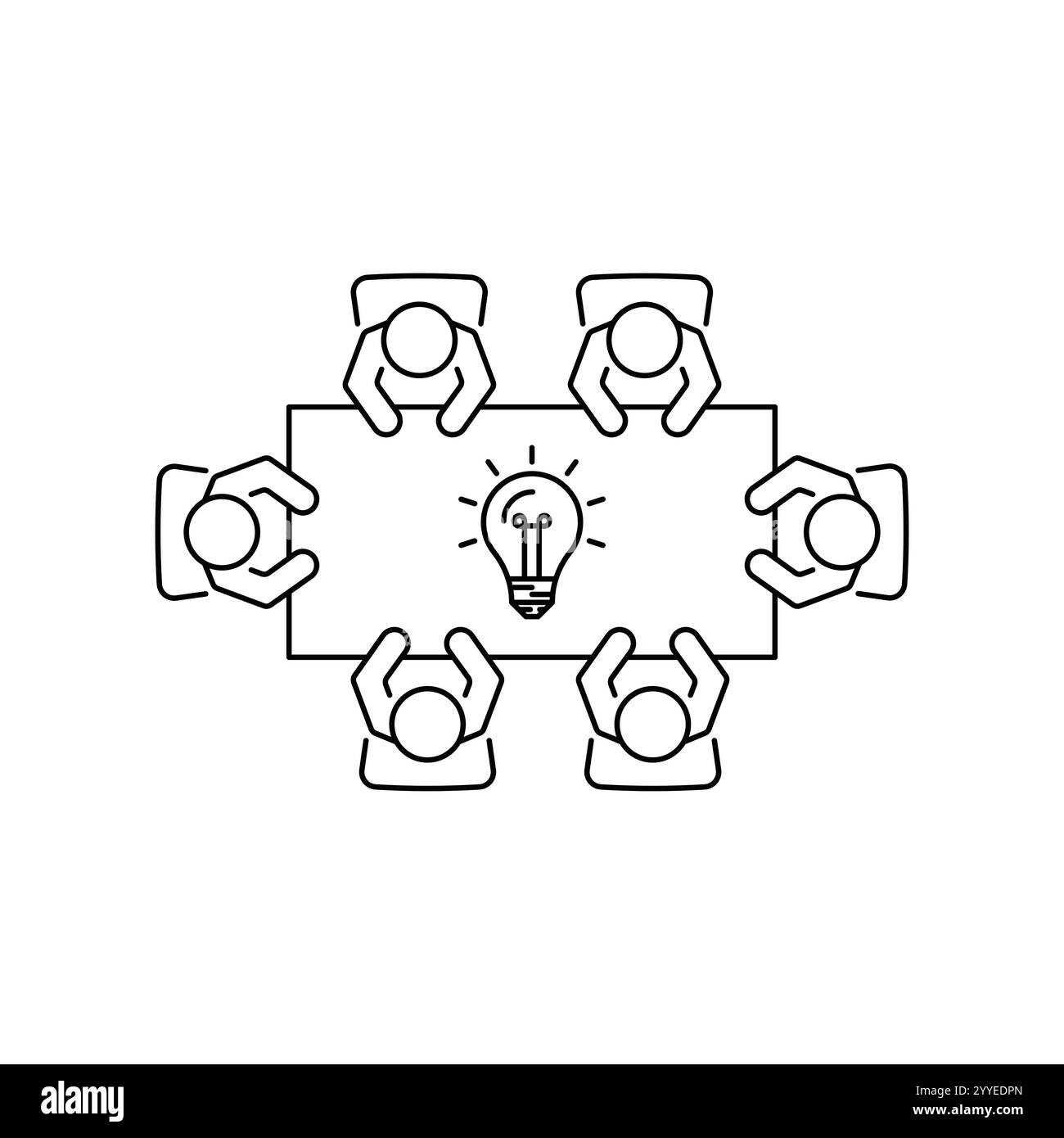 Table community Stock Vector Images - Alamy