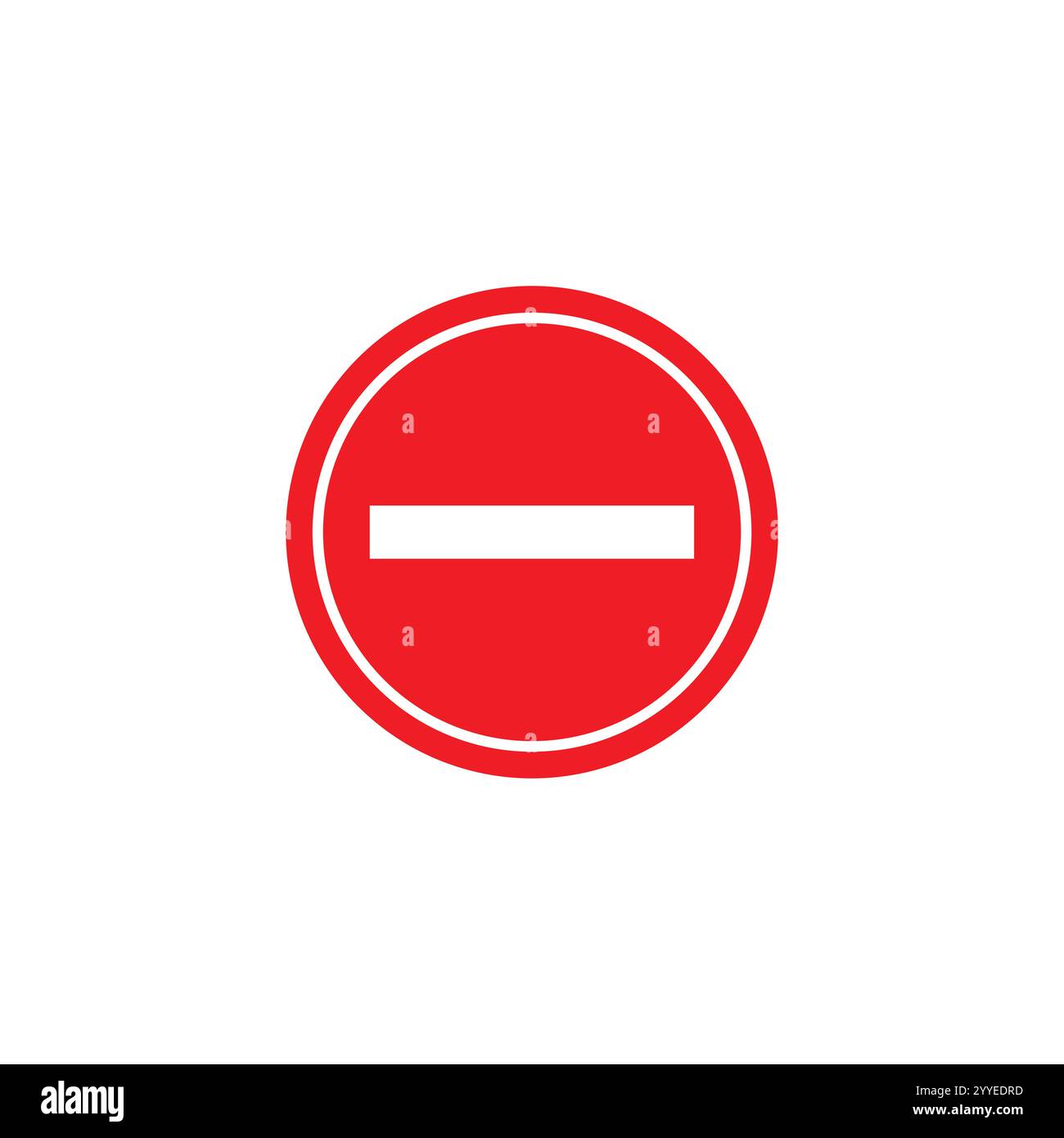DO NOT ENTER sign in red circle. Vector Stock Vector Image & Art - Alamy