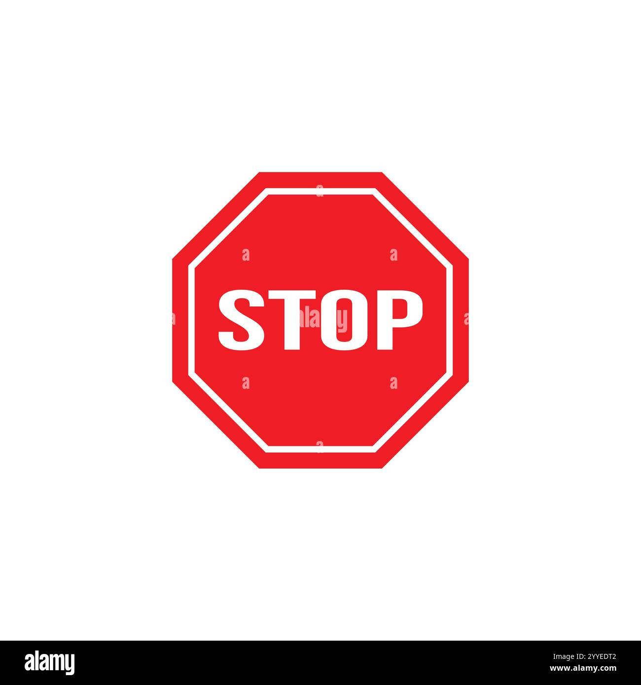 Red warning sign vector Cut Out Stock Images & Pictures - Alamy