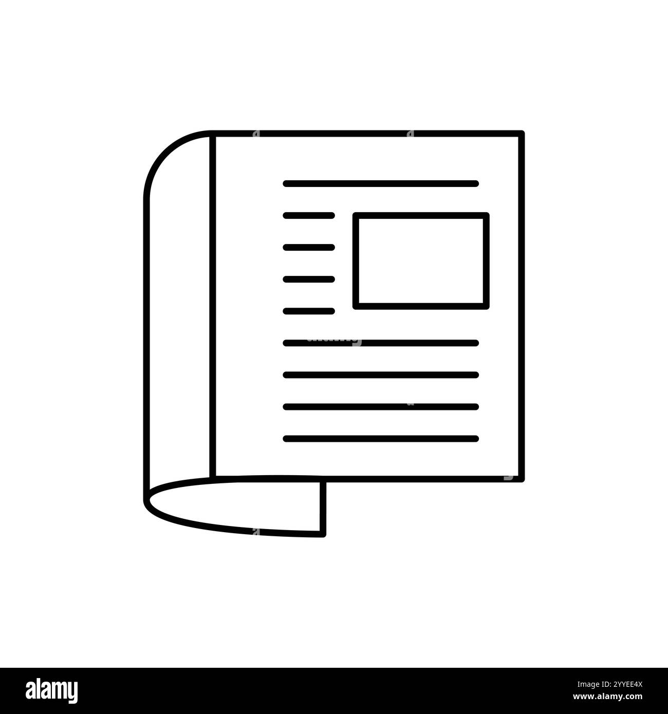 open magazine icon vector isolated on white background Stock Vector ...