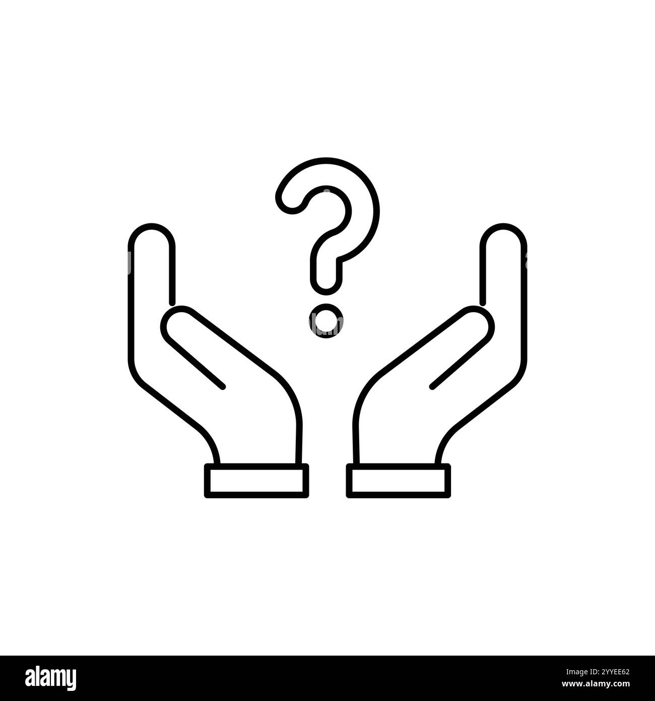 Question mark icon drawn hi-res stock photography and images - Alamy