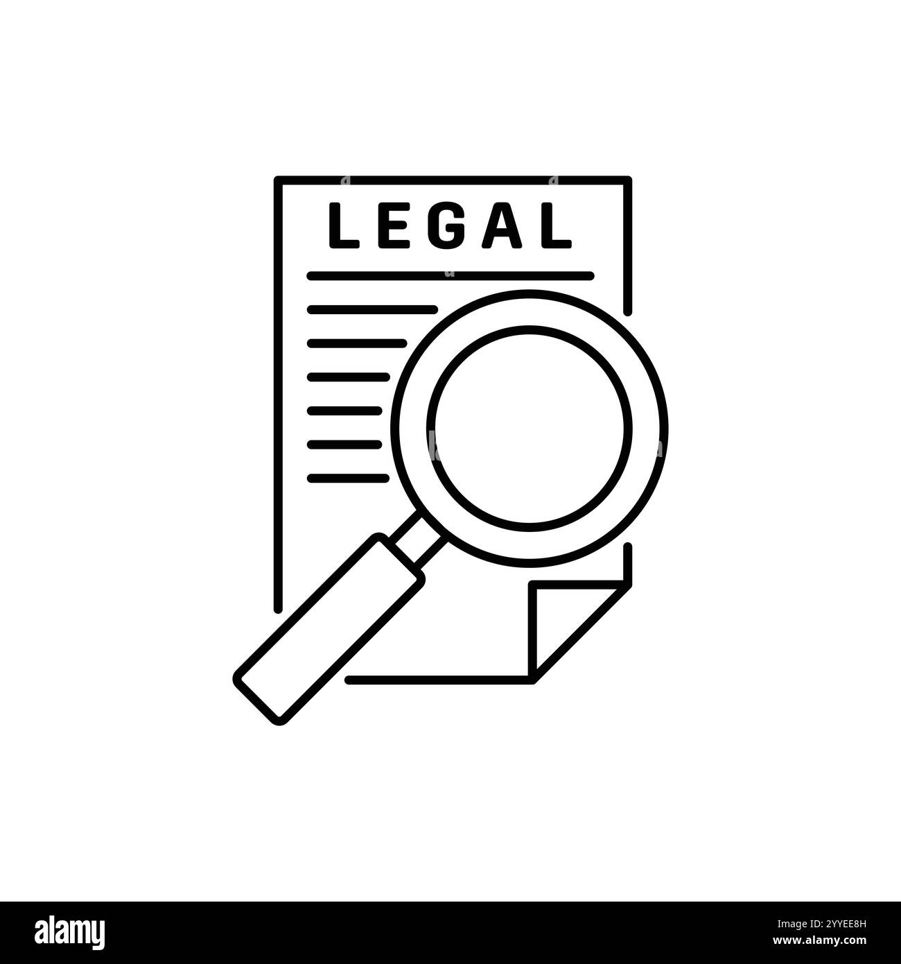 Legal Review line icon. linear style sign for mobile concept and web ...