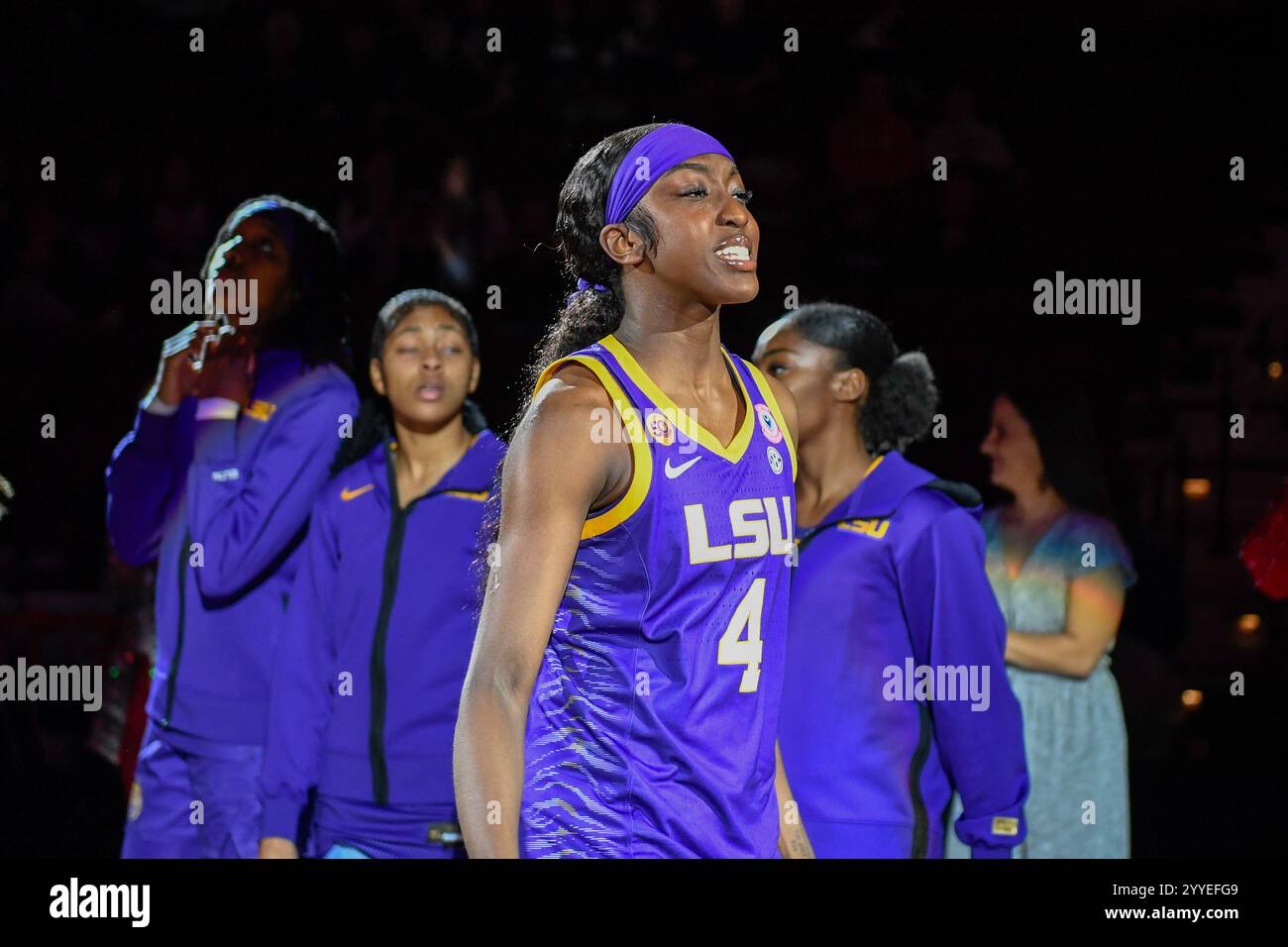 Uncasville, CT, USA. 17th Dec, 2024. LSU Tigers guard Flau'Jae Johnson ...