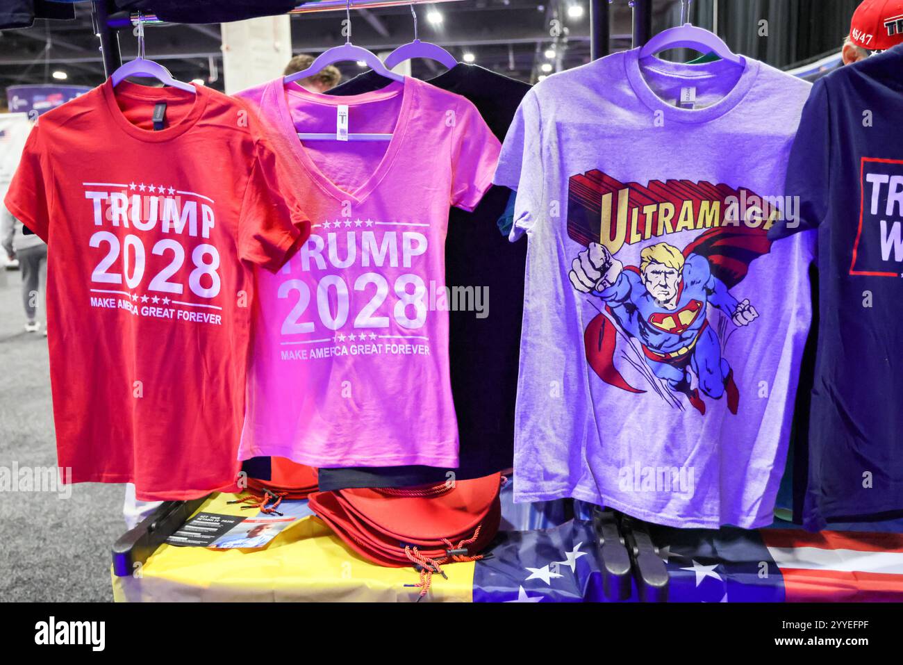 Phoenix, USA. 21st Dec, 2024. Trump themed merchandise is for sale in ...