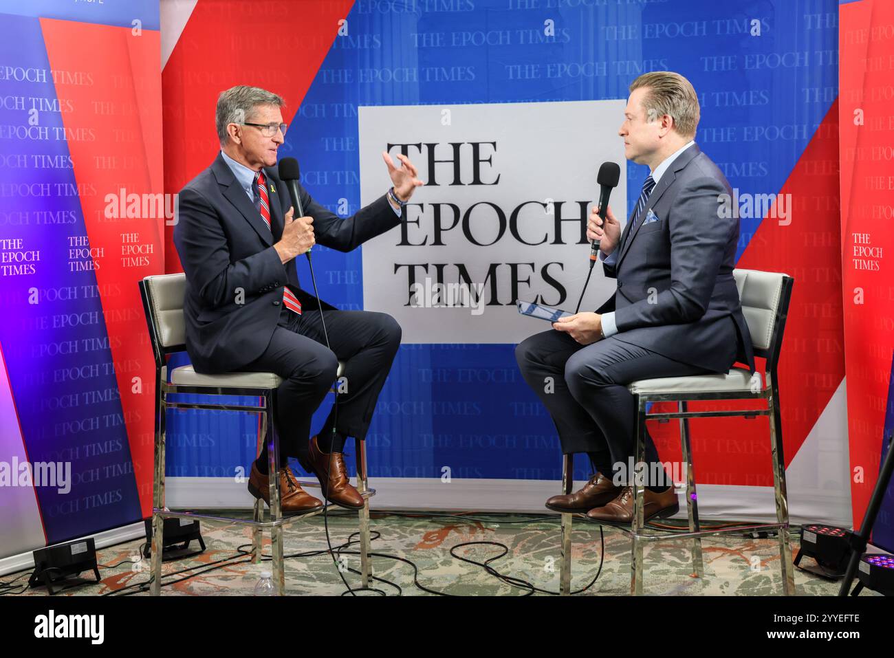 Phoenix, USA. 21st Dec, 2024. General Flynn gets interviewed by The ...