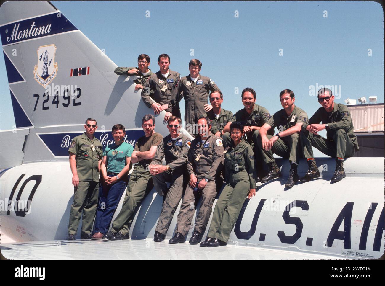 Staff of Detachment 1, 120 FIG at Davis-Monthan AFB on F-106A. This was ...