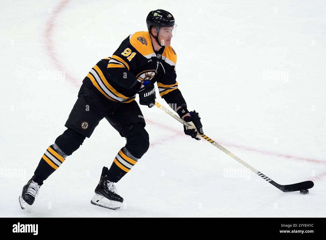 Boston Bruins' Nikita Zadorov plays against the Buffalo Sabres during ...