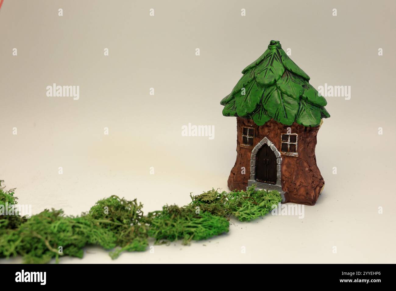 Leprechaun's Tiny House On A Simple White Background For St. Patrick's ...