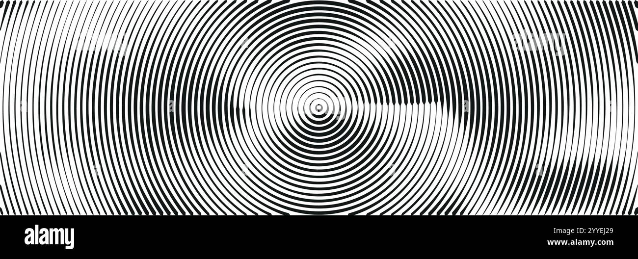 Abstract wave background with radial lines and circular patterns ...