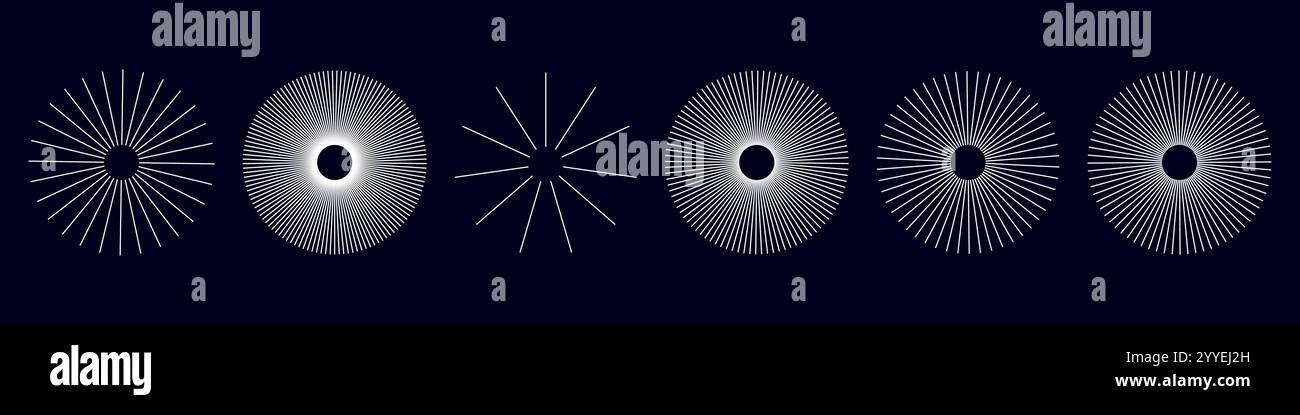 Abstract Radial Wave Pattern With Dynamic Circular Lines Sound