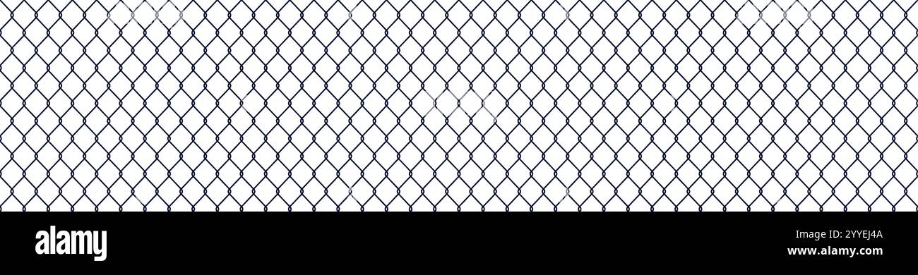 Seamless wire mesh pattern with diamond grid and chain links. Steel texture design for metal ...