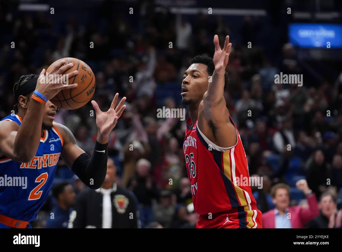 New Orleans Pelicans guard Trey Murphy III (25) defends against New ...