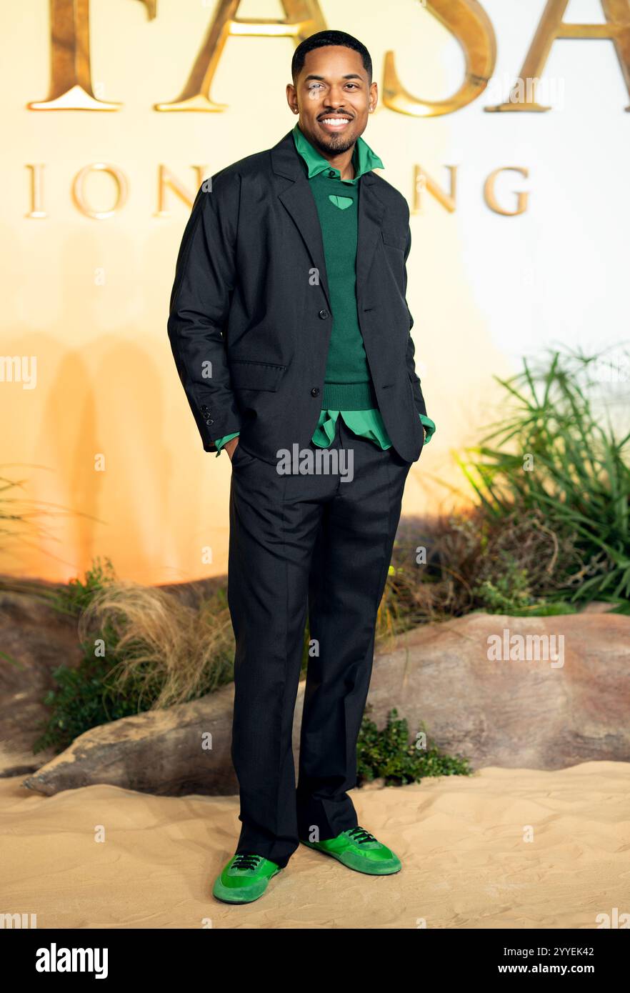 LONDON, ENGLAND - DECEMBER 10: Kelvin Harrison Jr. attends the "Mufasa ...