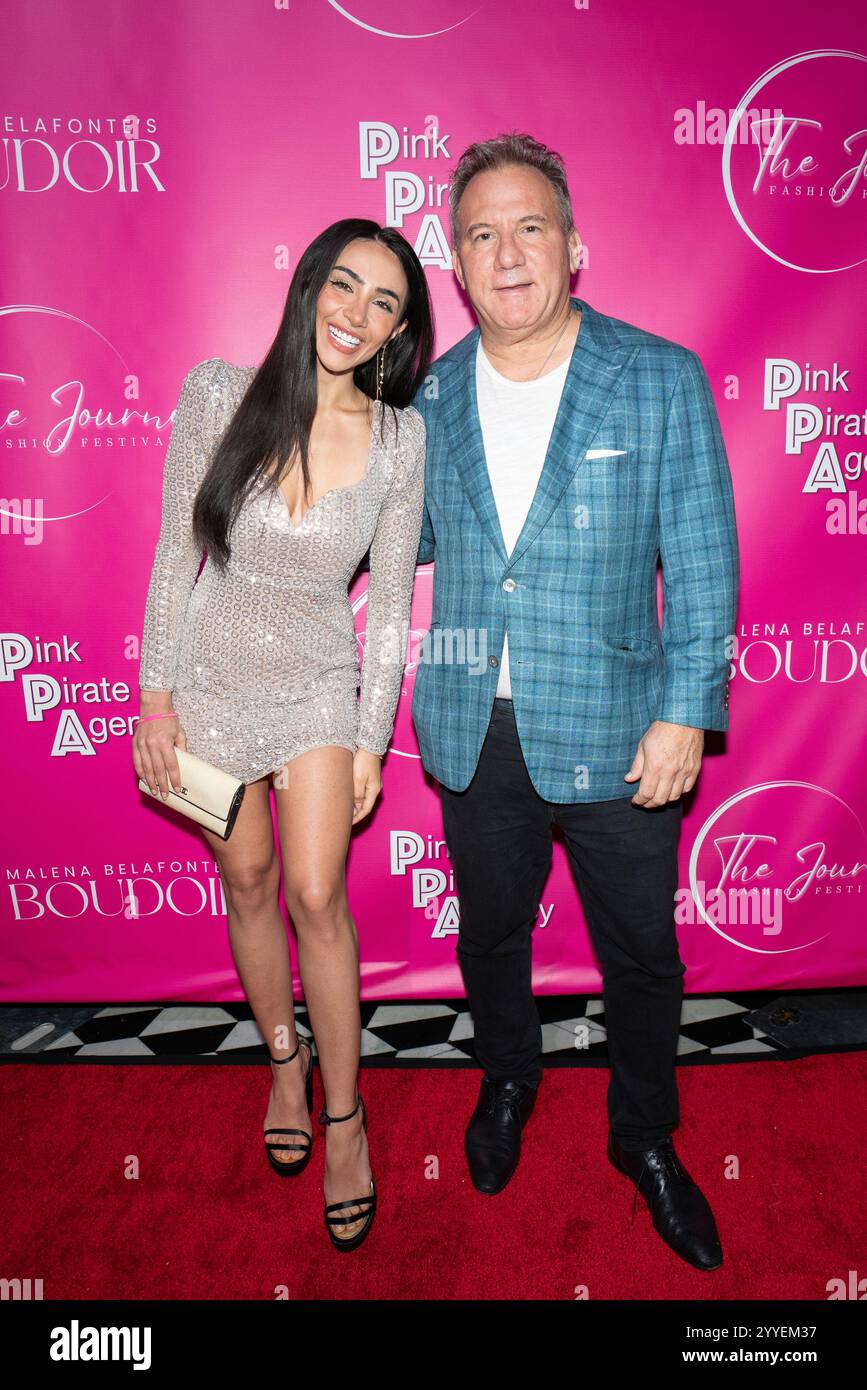 Marlena Alexia Haddad and Adam Weiss attends Malena Belafonte's Boudoir ...
