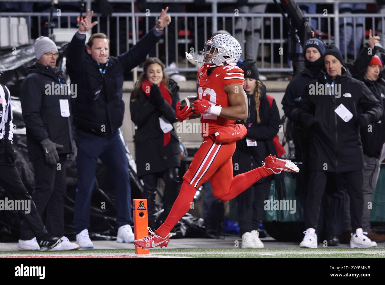 Columbus, United States. 21st Dec, 2024. Ohio State running back ...