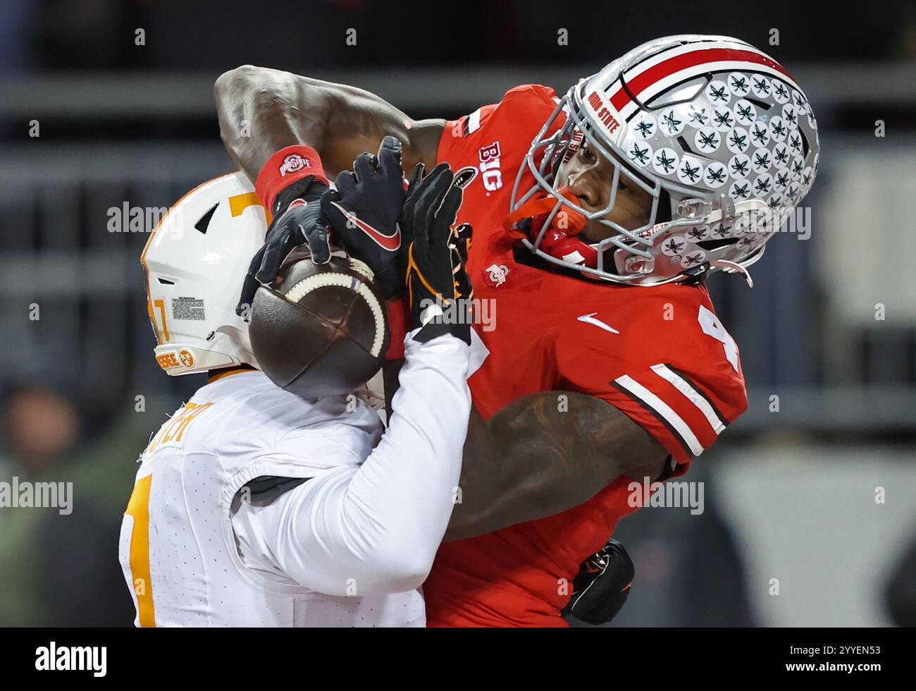 Columbus, United States. 21st Dec, 2024. Ohio State wide receiver ...