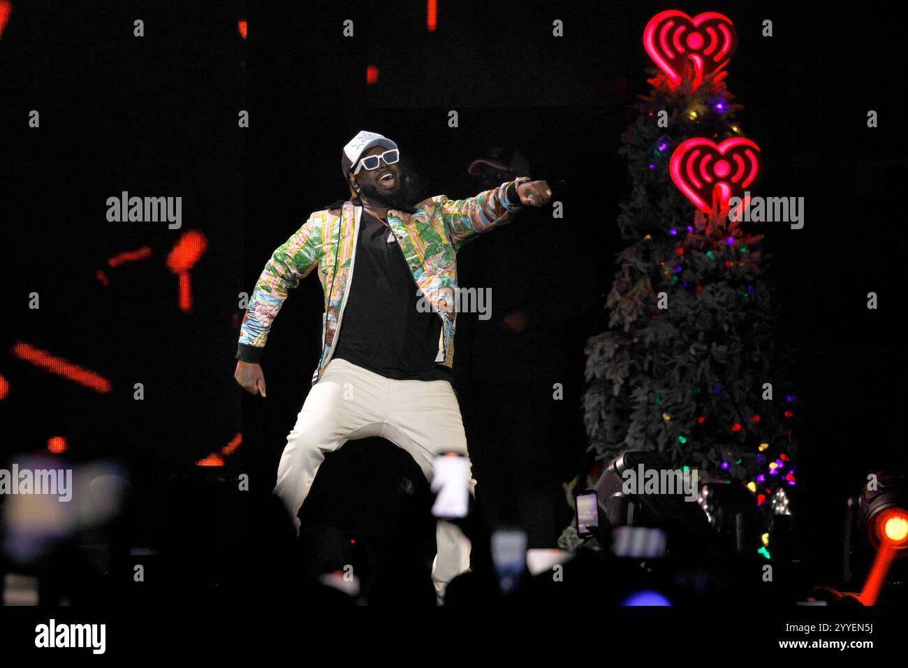 Miami, United States. 21st Dec, 2024. T-Pain performs on stage during ...