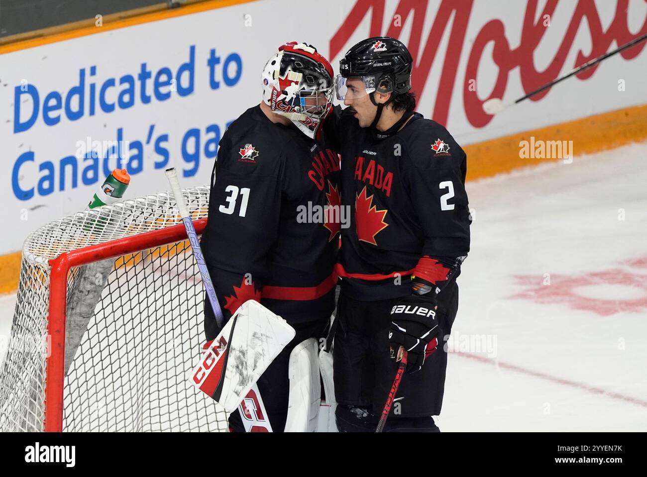 Ottawa, Canada. 21st Dec, 2024. Canada defenceman Andrew Gibson ...