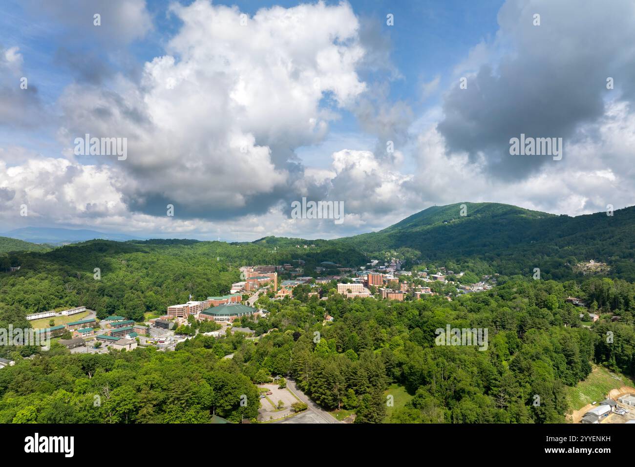 Boone, North Carolina. Historical American town in Appalachian Blue ...