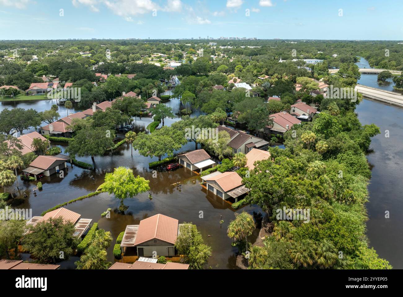 Flooding in Florida caused by tropical storm from hurricane Debby ...