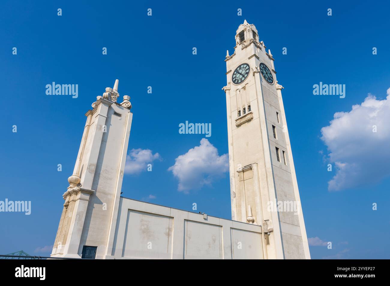 Old Port of Montreal Clock Tower. Montreal, Quebec, Canada Stock Photo ...