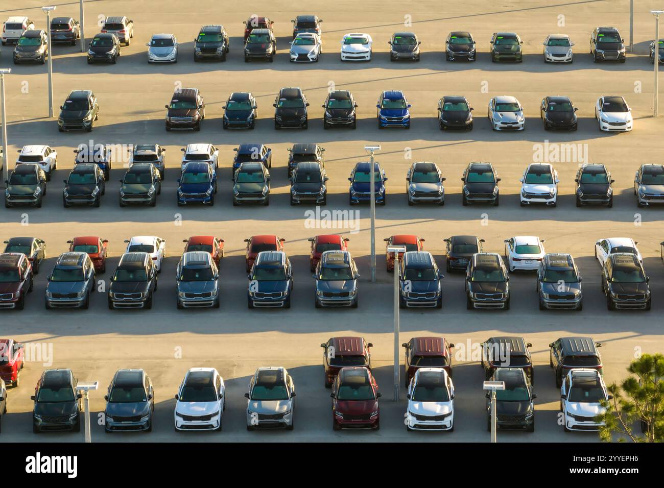 Top view brand new cars hi-res stock photography and images - Alamy