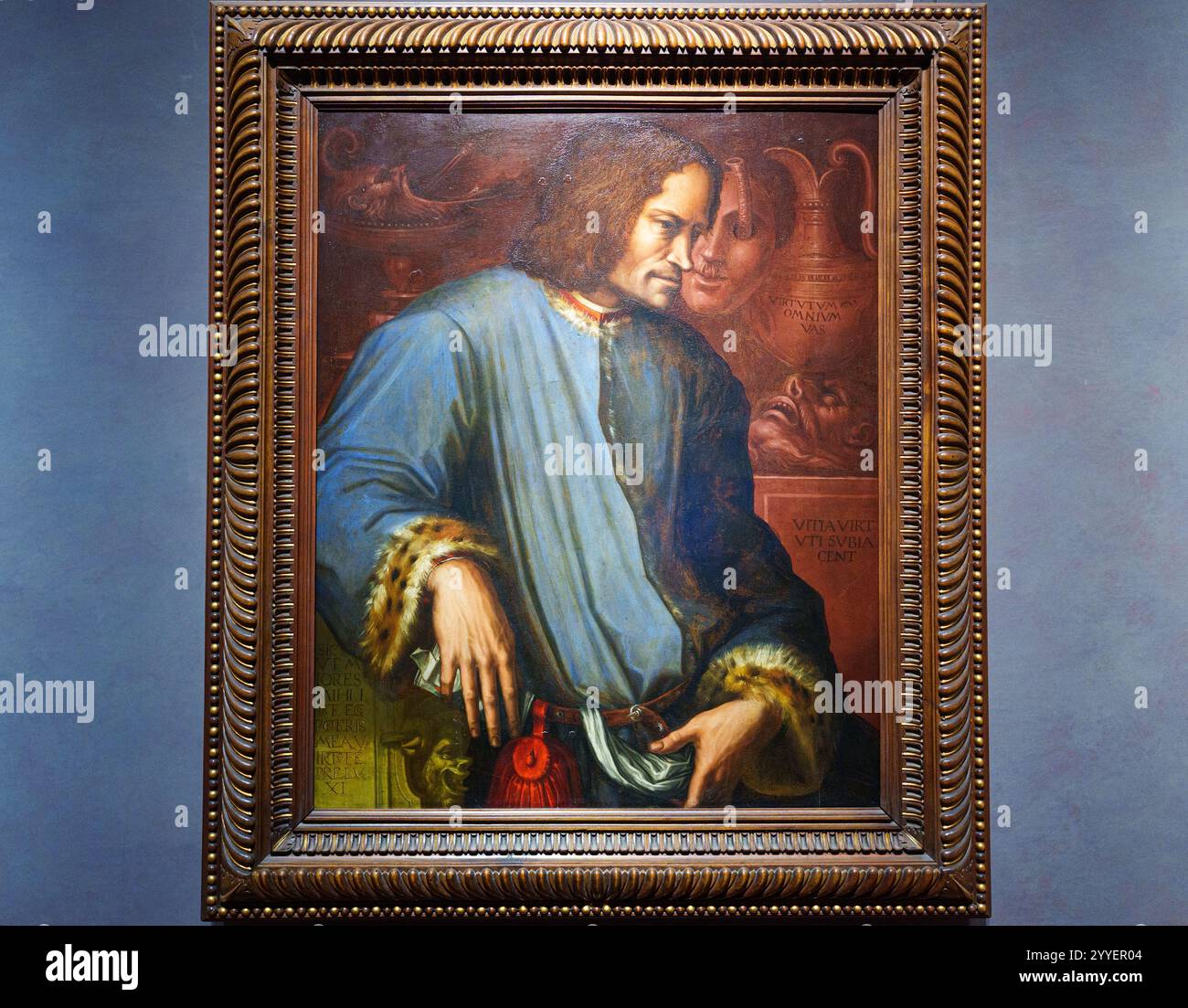 Florence, Italy, January 4, 2024: Portrait of Lorenzo Medici, Lorenzo ...
