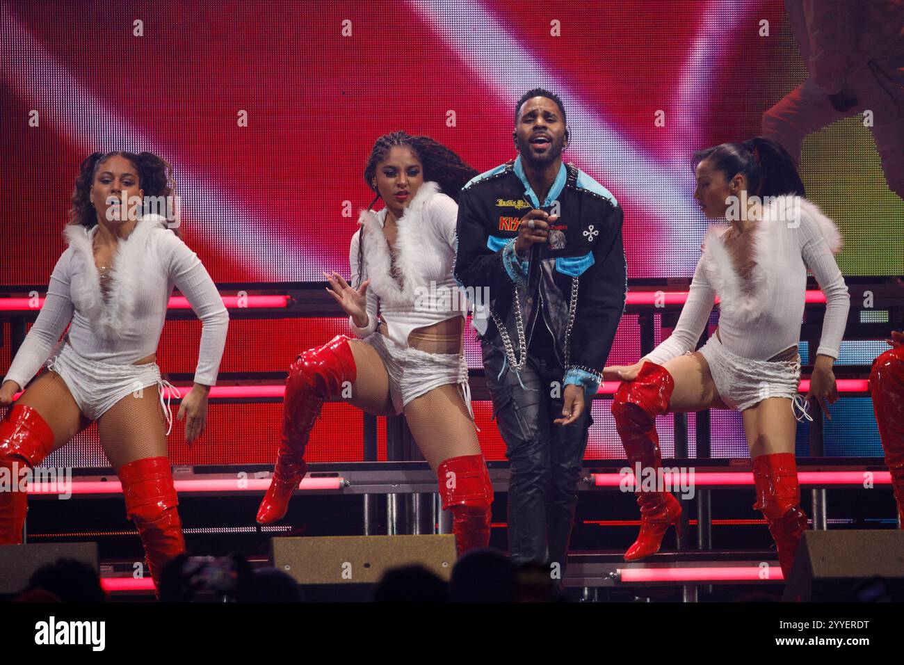 Miami, United States. 21st Dec, 2024. Jason Derulo performs on stage ...
