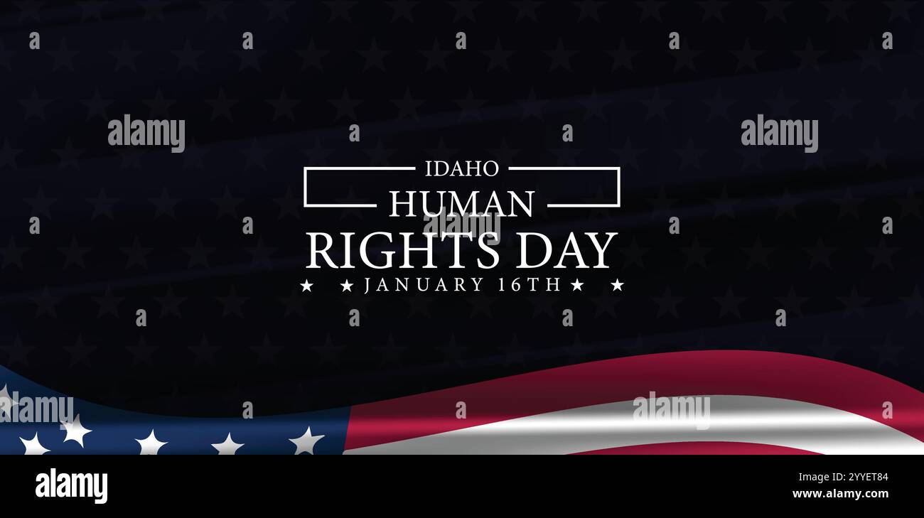 Honoring Equality and Justice Idaho Human Rights Day Stock Vector Image ...