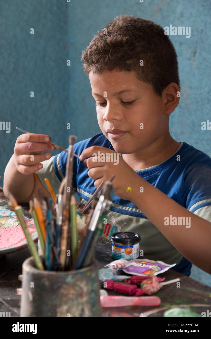 Cuba, Piñar del Río. Patio del Pelegrín, Boys and Girls Club, community ...