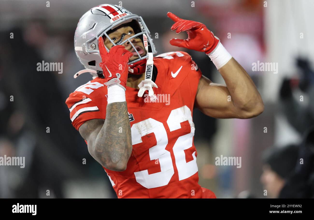 Columbus, United States. 21st Dec, 2024. Ohio State running back ...